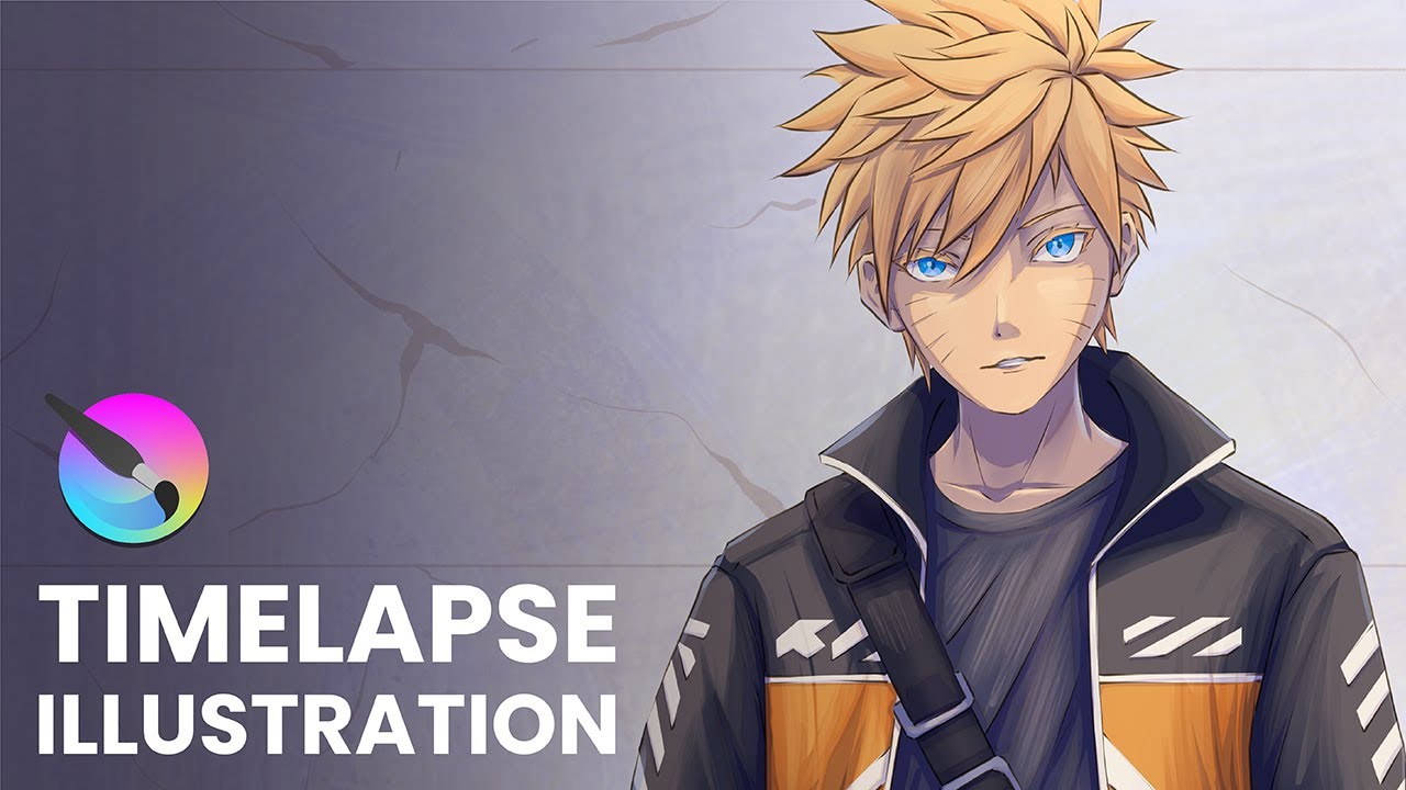 Naruto - Time-lapse Art Creation in Krita - YouTube