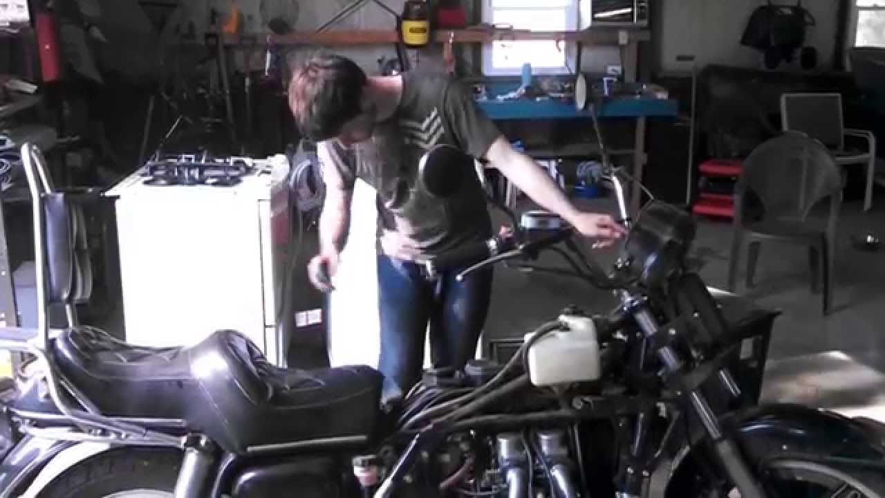 Honda GL1100 testing after carb rebuild - YouTube