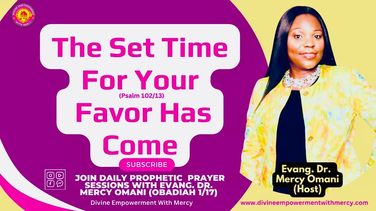 The Set Time For Your Favor Has Come (Psalm 102/13) - YouTube