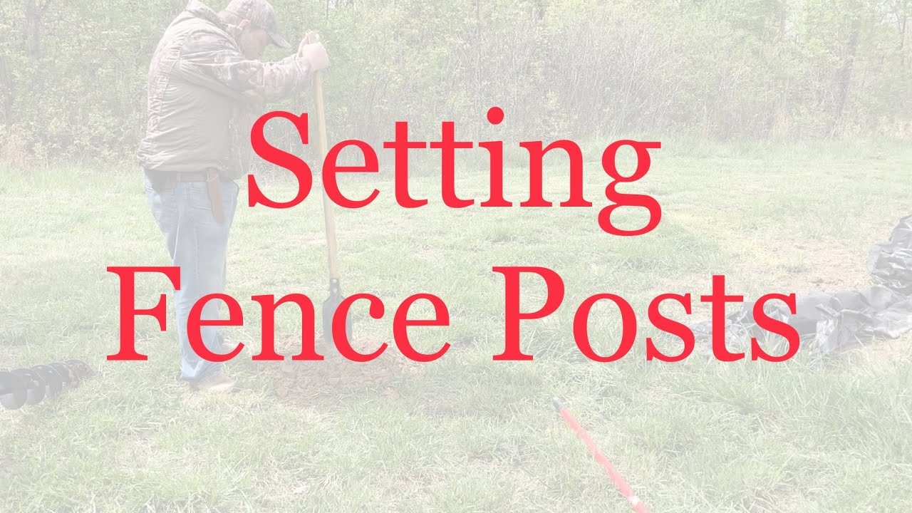Setting Garden Plot Fence Posts (#87) - YouTube