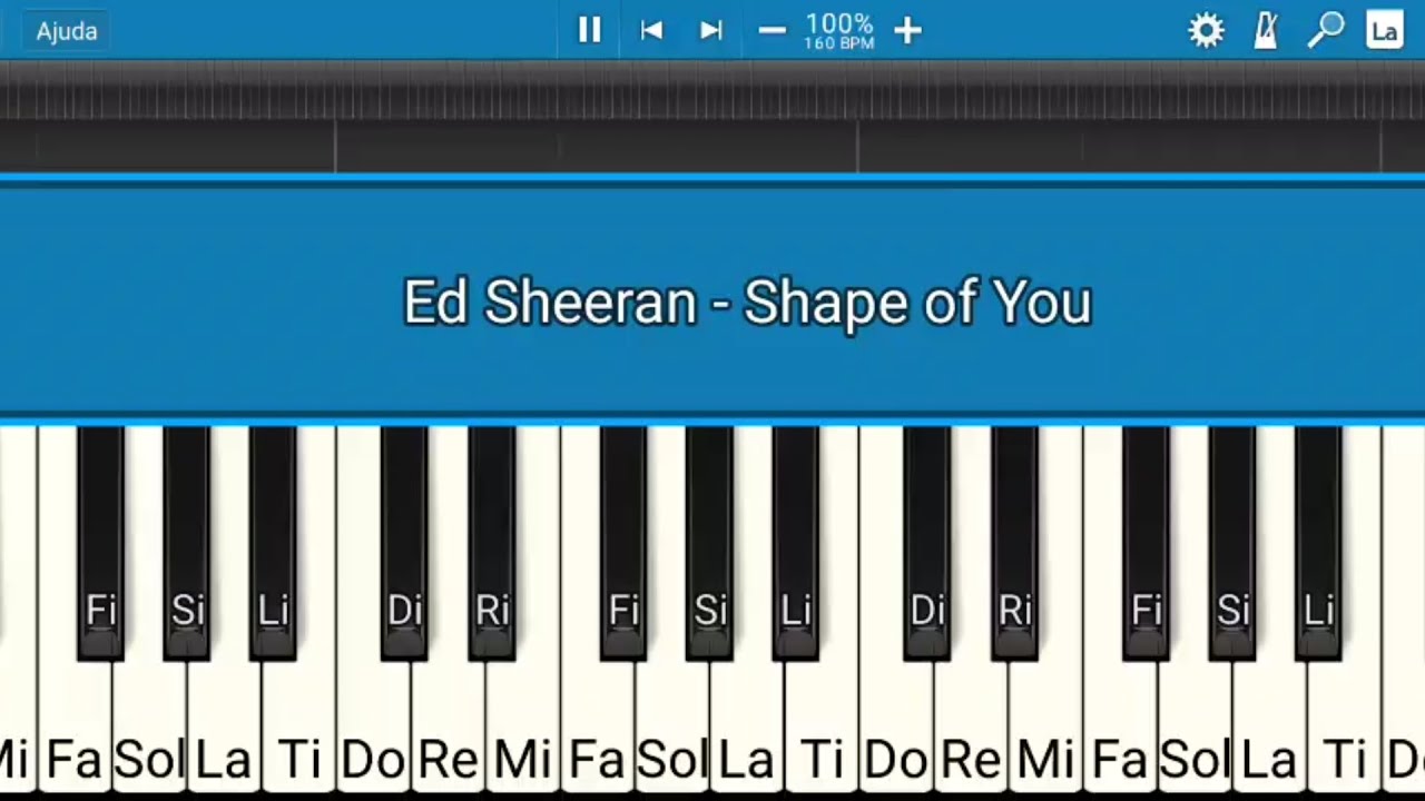 Ed Sheeran Shape of you piano tutorial - YouTube