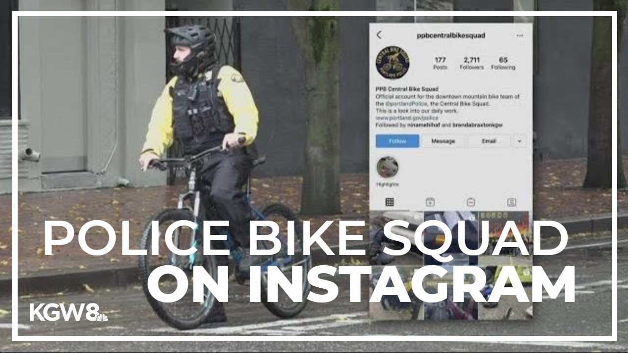 Instagram account spotlights Portland police bike squad - YouTube