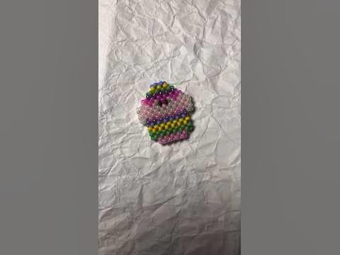 пасхальный кролик из бисера🐰🥚 #рек #рекомендации #бисер #бисероплетение ...