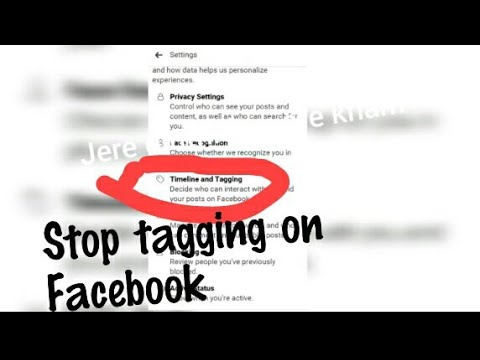 How to stop people tagging me on Facebook - YouTube