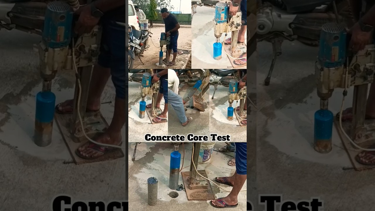 Concrete Core Test | Core Cutter Machine | - YouTube