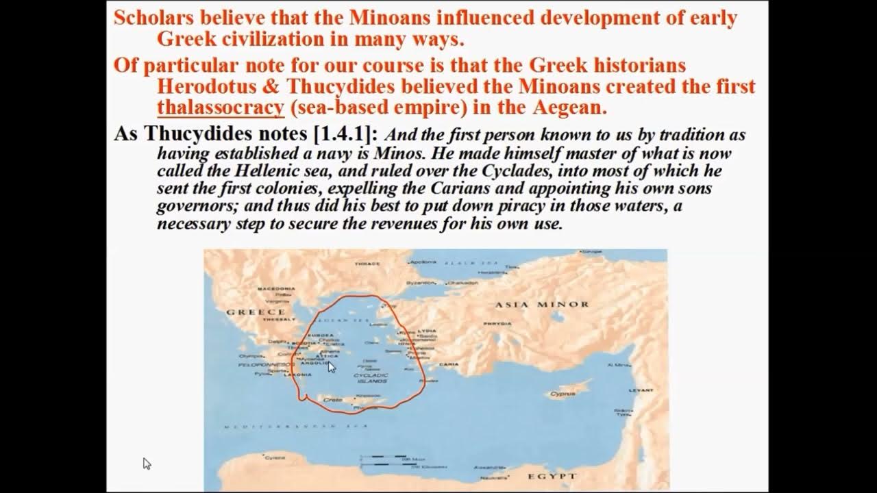 Greek Civilization Lecture 01: The Minoans - YouTube