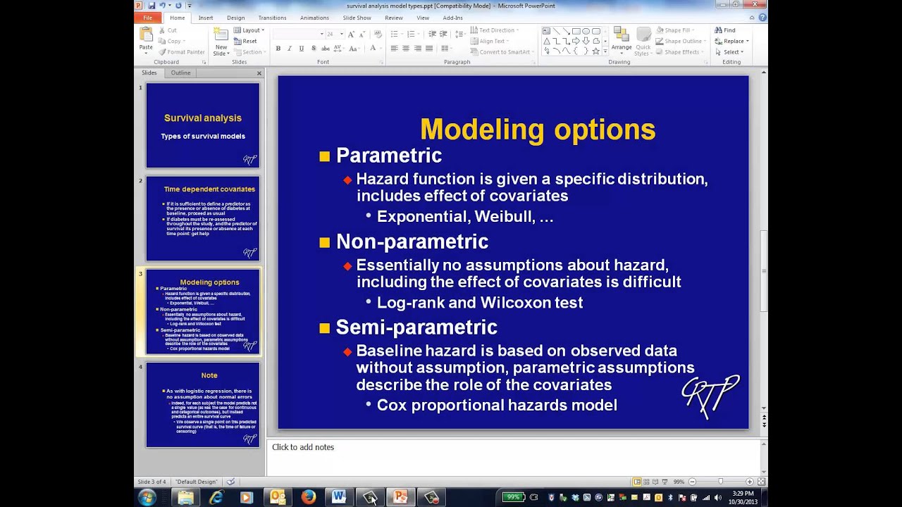 survival analysis: types of survival models - YouTube