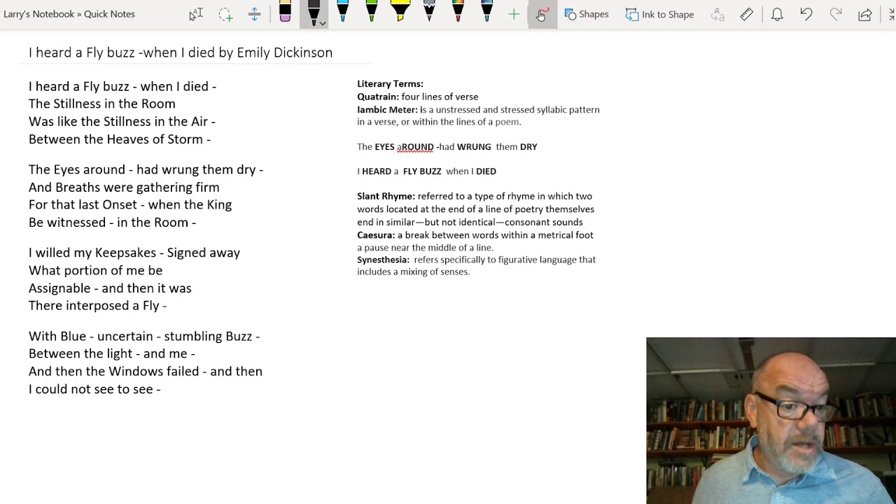 I heard a Fly buzz when I died by Emily Dickinson - YouTube