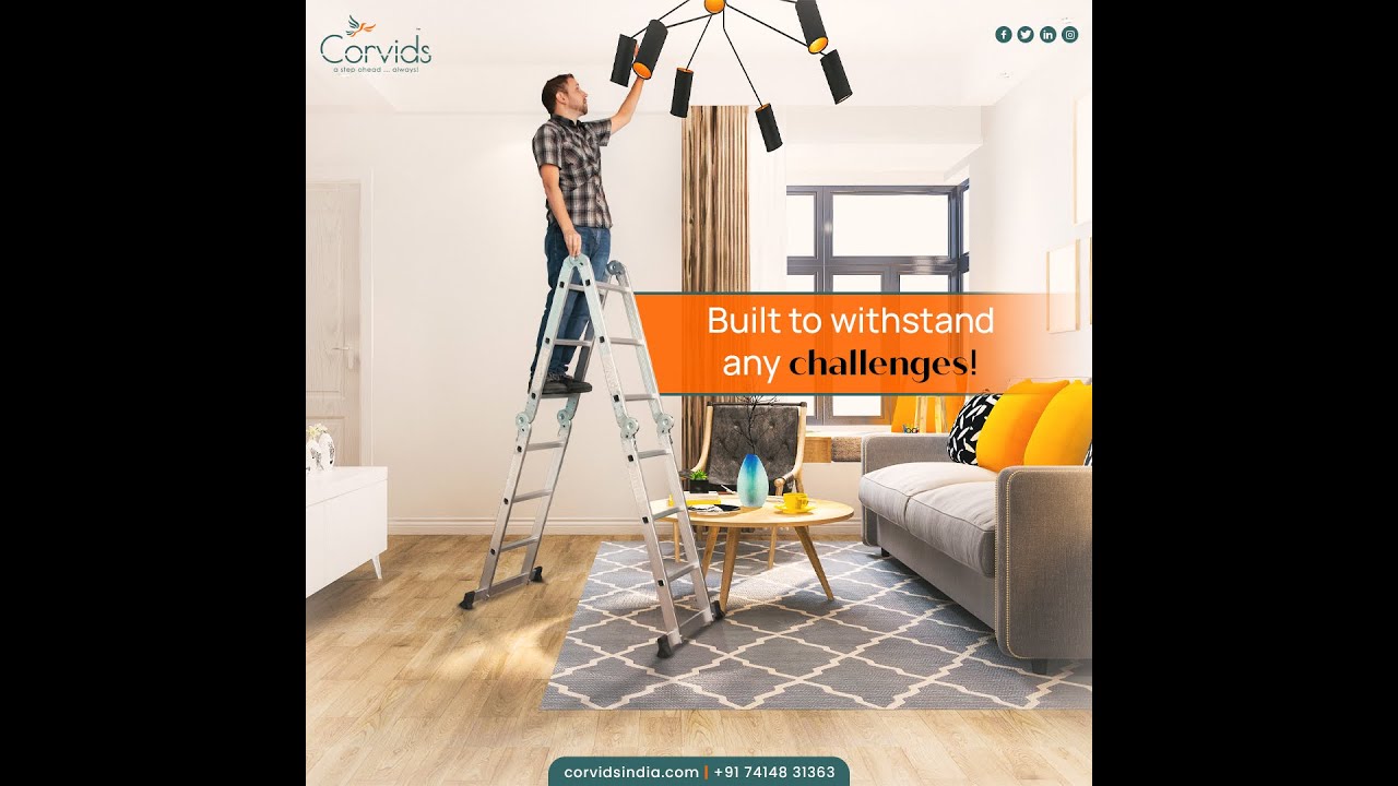 Corvids India | Telescopic Ladder| The ultimate solution for reaching ...