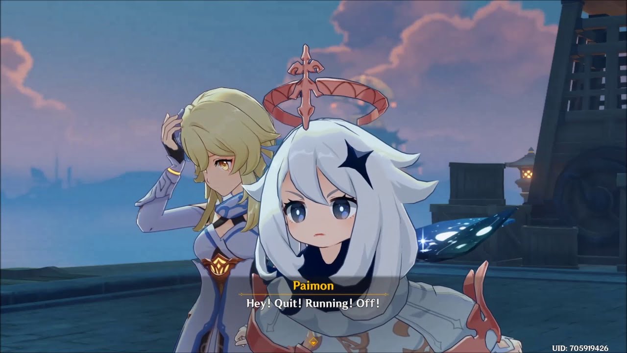 PAIMON QUOTE: Hey! Quit! Running! Off! (Genshin Impact) - YouTube