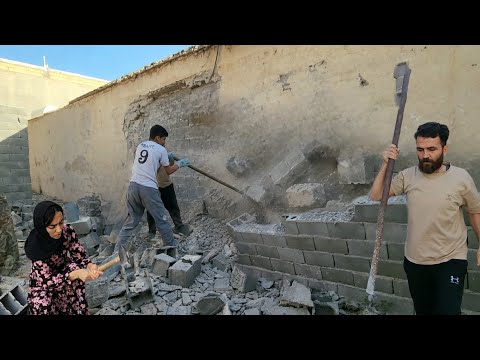 A new home with joint efforts; Isa renovating the house and Fatima earning money from sewing 
