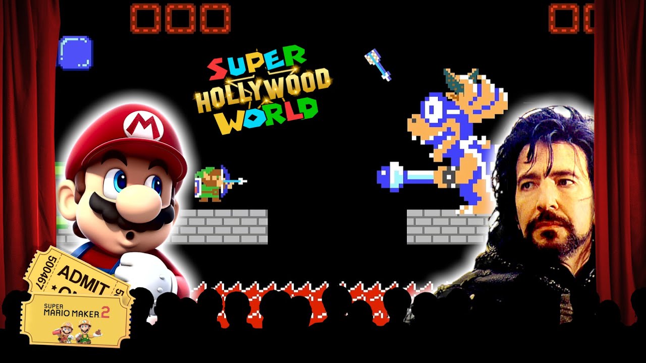 Robin Hood ... starring MARIO?! - Super Hollywood World (Mario Maker 2 ...