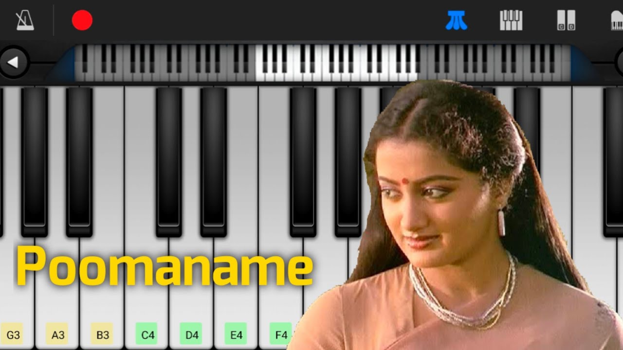 Poomaname.. | Piano Tutorial | Nirakkoottu - YouTube