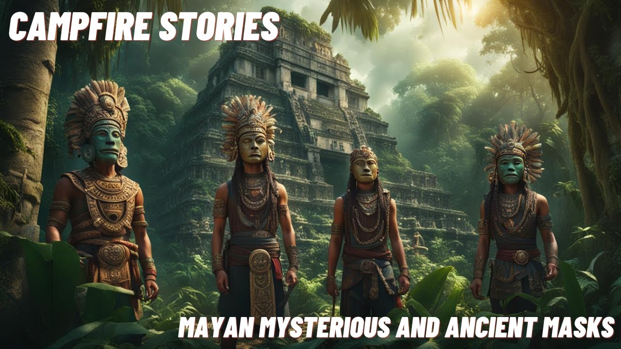 Mayan Ancient Masks | Crackling Fire & Ambient Nature Sounds | Campfire ...