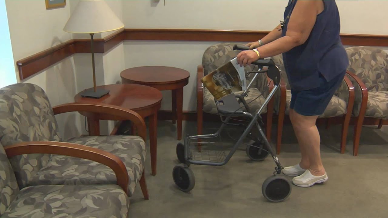 Retrieving Items while Using a Rolling Walker - YouTube
