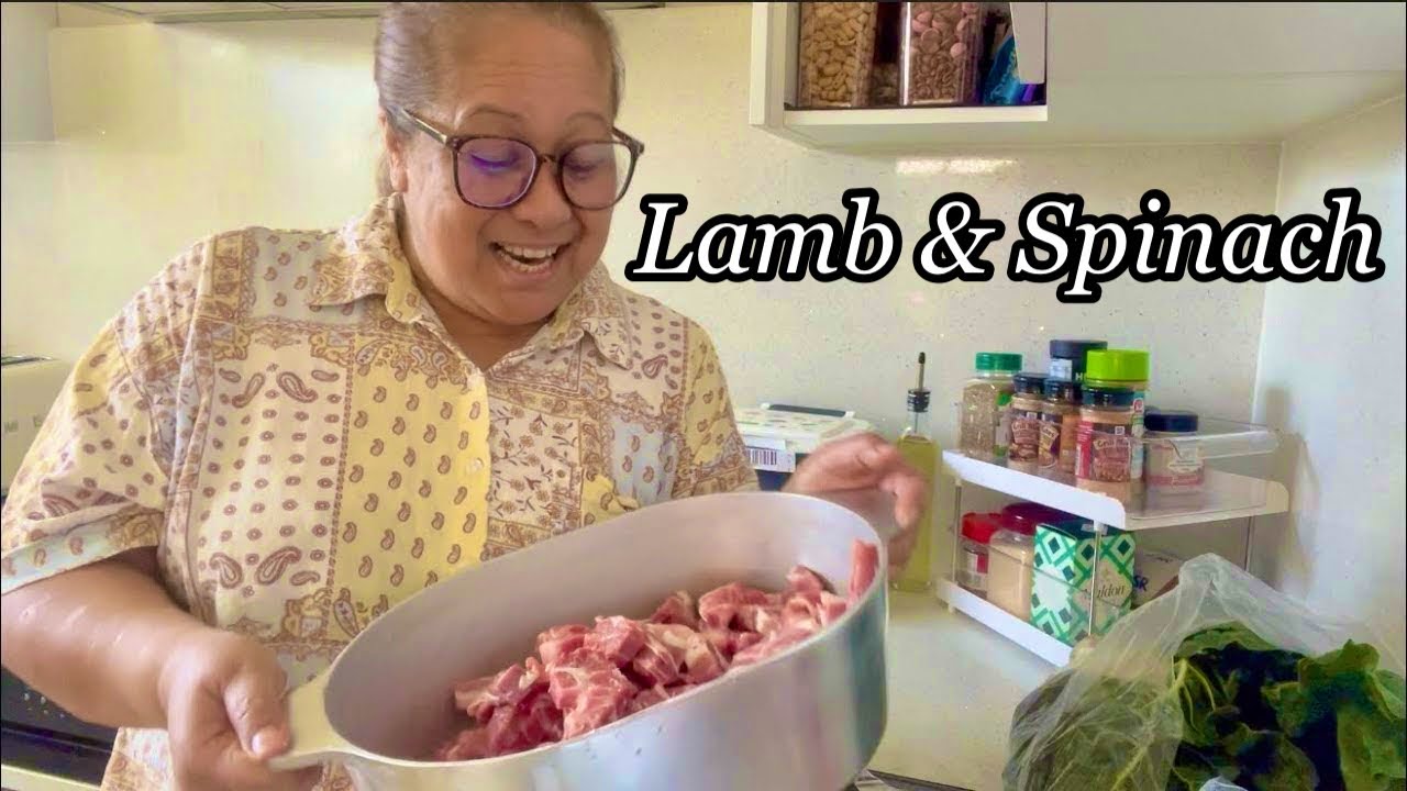 LAMB & SPINACH | And fried fish for my husband | #cooking # ...