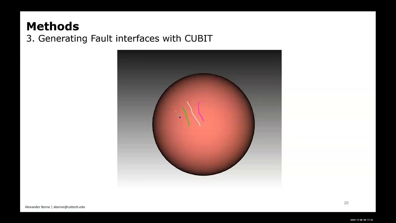 Using python scripting to generate geodynamic faults with Coreform Cubit - YouTube