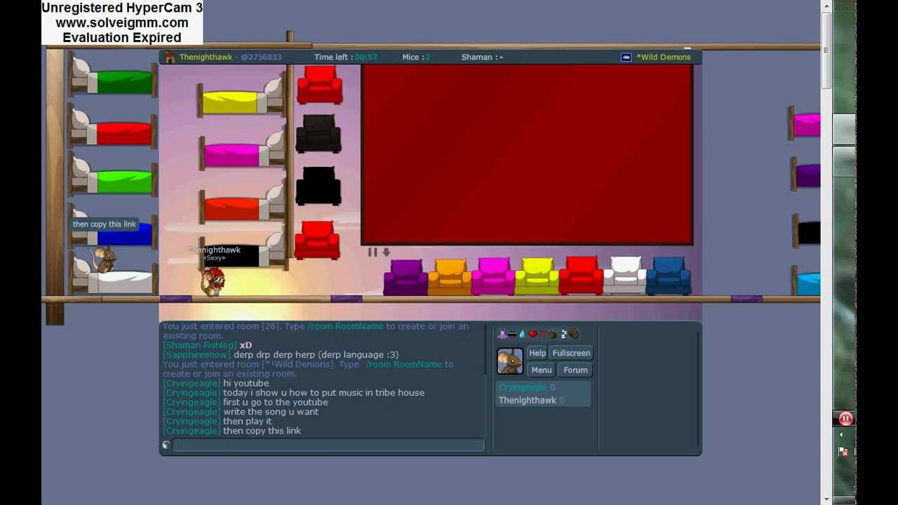 transformice-how to put music into tribe house - YouTube