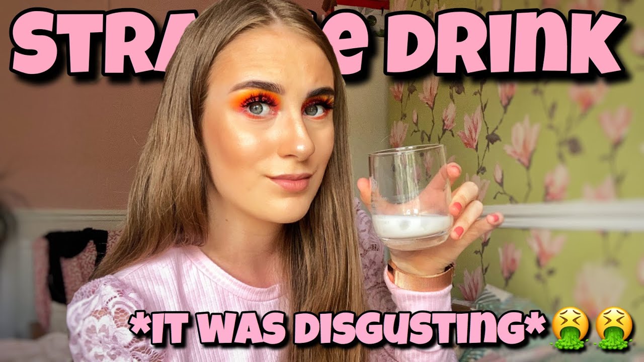 Trying a strange drink - YouTube