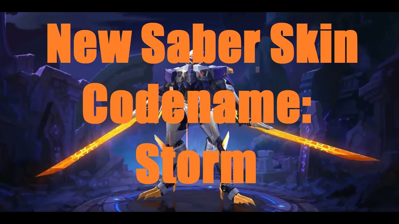 OMG New Saber Skin - Codename: Storm - Mobile Legends - YouTube