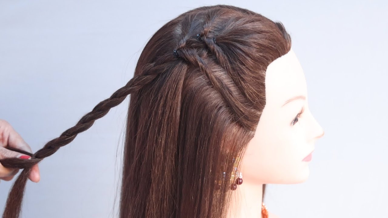 3 cute open hairstyle for wedding function | open hairstyle for girls ...