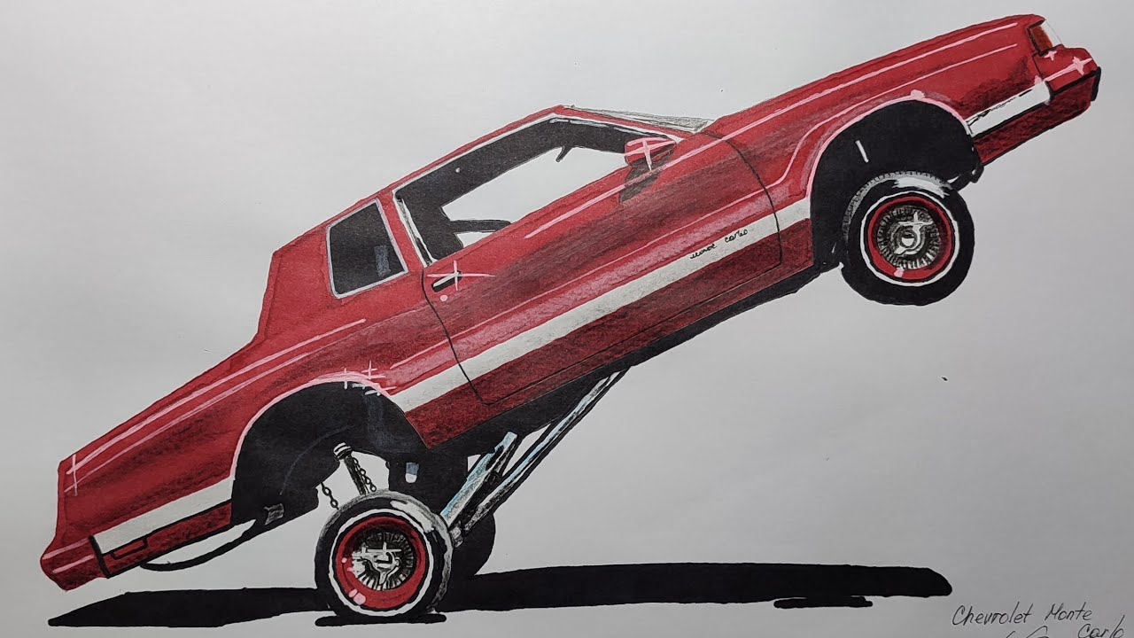 Drawing Lowrider - YouTube