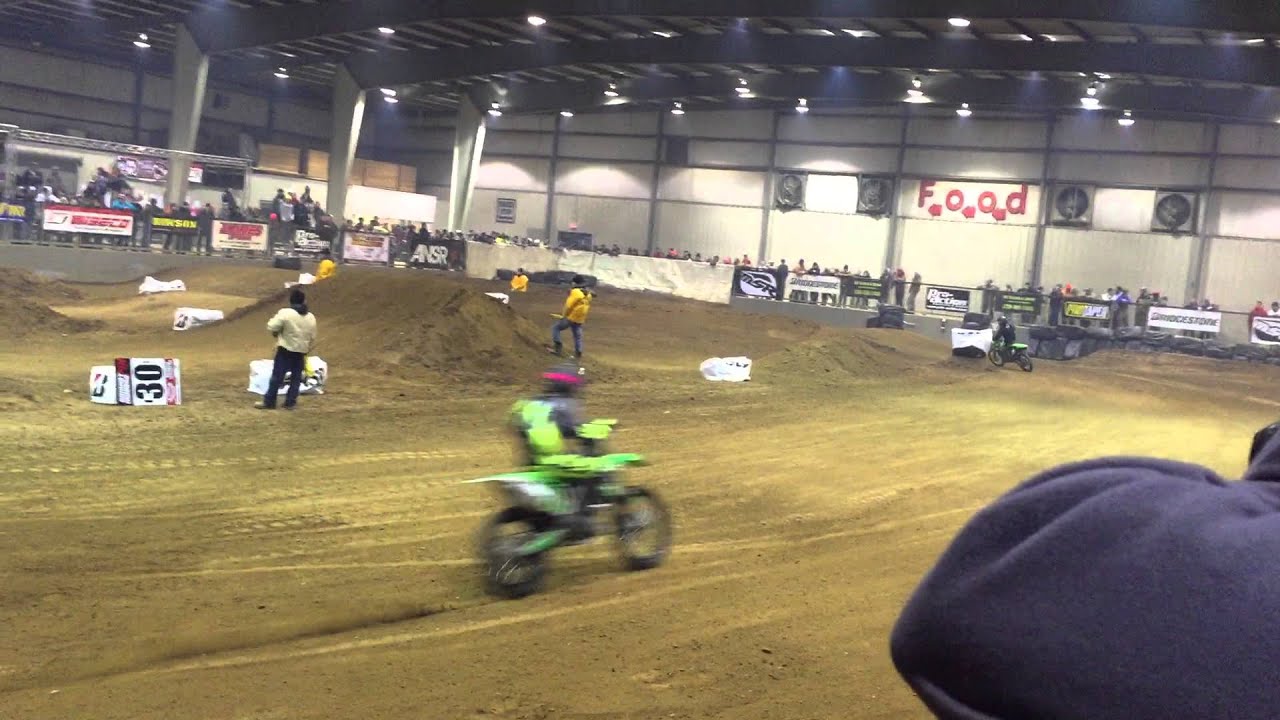2015 Summit Indoor Motocross. Mason Combs #19 - YouTube