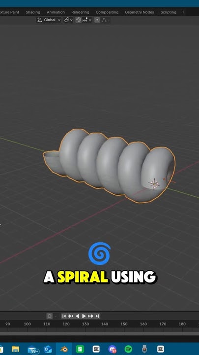 How to Create a Perfect Spiral in Blender with the Screw Modifier ...