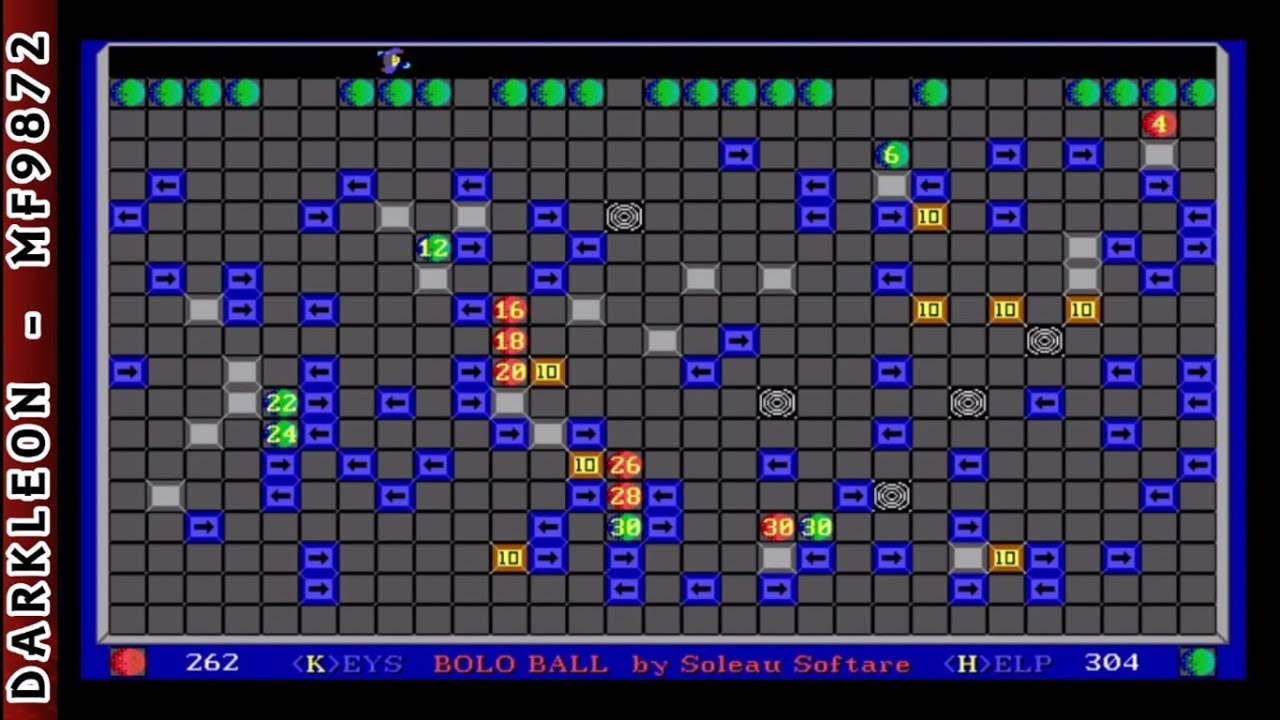 Bolo Ball © 1992 Soleau Software - PC DOS - Gameplay - YouTube