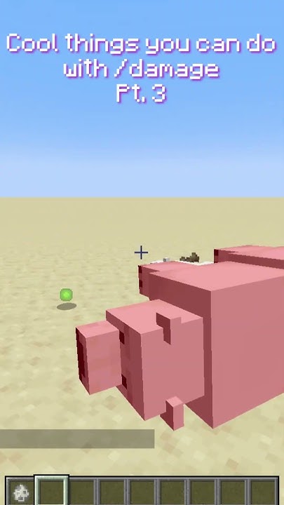 Part 3 Of cool things you can do with /damage command | Minecraft - YouTube