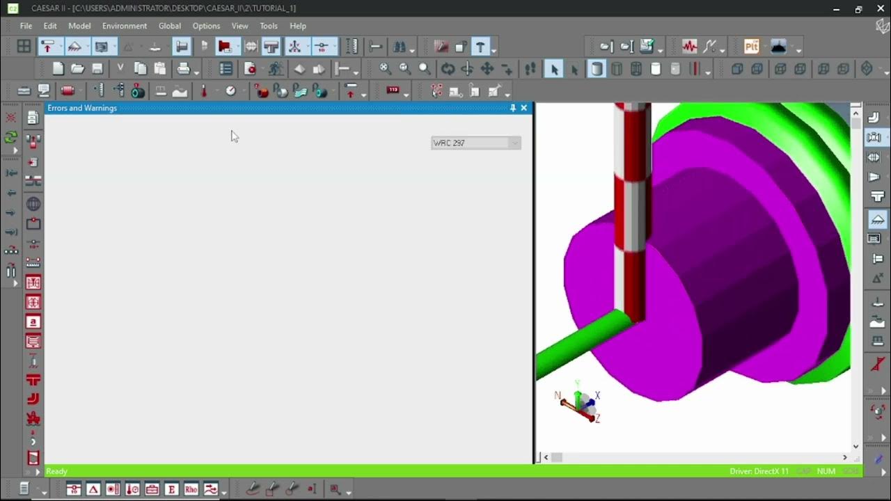 CAESAR II: NOZZLE FLEXIBILITY & NOZZLE LMT. CHECK - YouTube