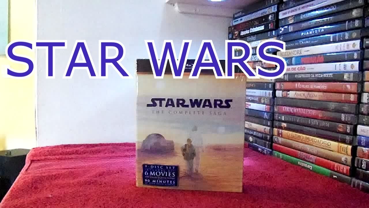 Star Wars - the complete saga blu-ray + dvd( minha coleção de Blu-ray e ...