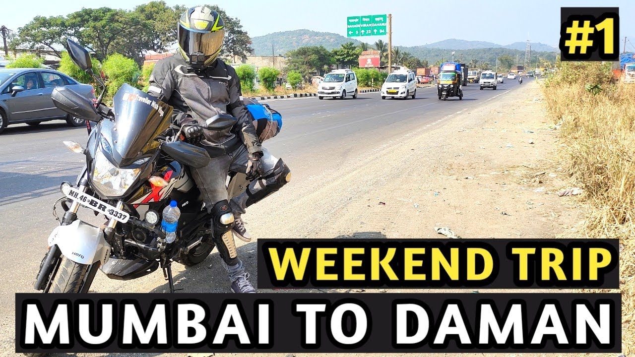 Mumbai to Daman Beach l Mini Goa l Weekend Trip on Hero Xtreme 200R # ...