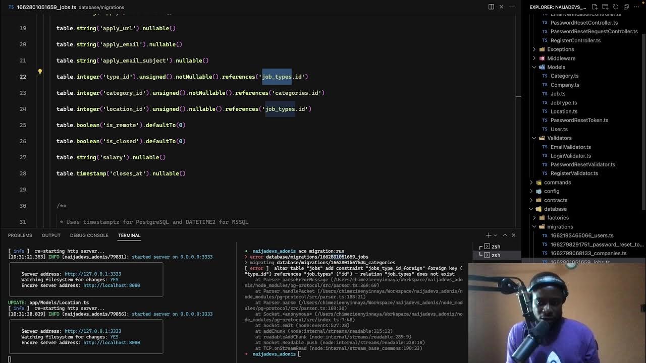 Porting a Laravel application to AdonisJS part 2 - YouTube