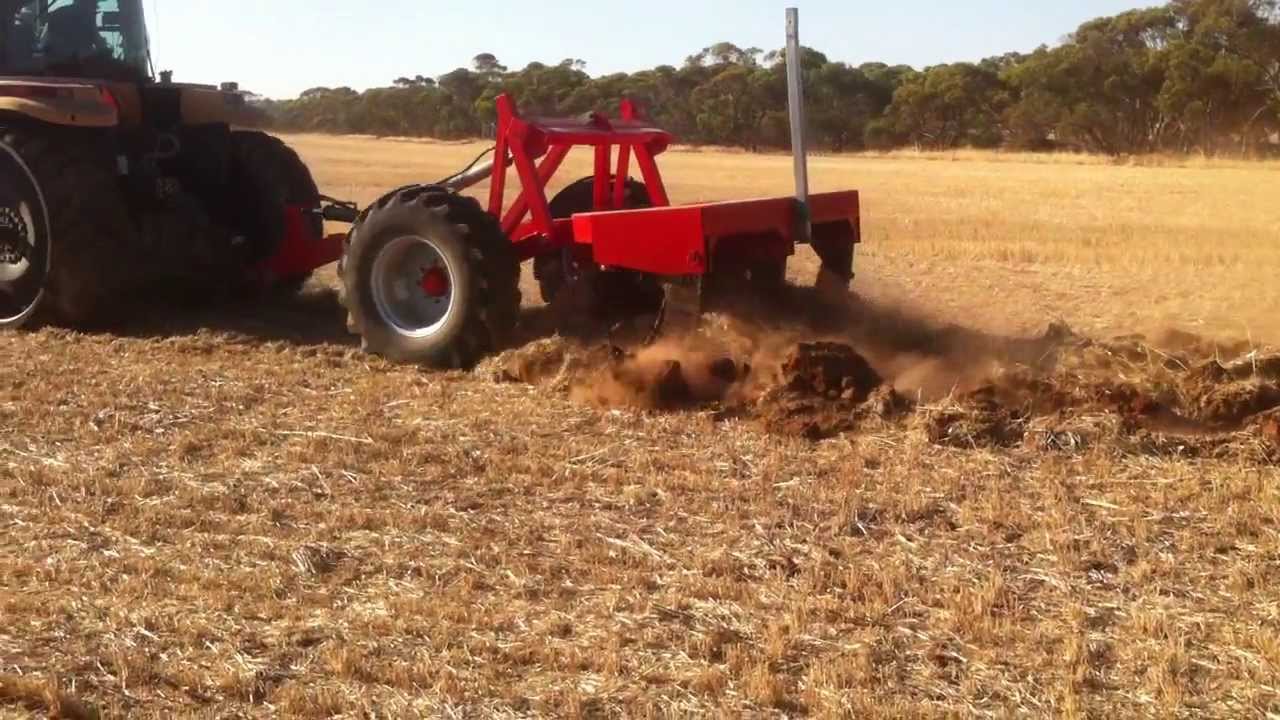 Bascombe AutoAg fixed tyne deep ripper - YouTube