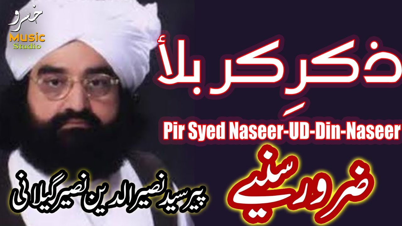 Pir Syed Naseer Ud Din Naseer Heart Touching Poetry Karbala - YouTube