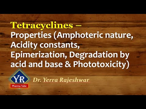Antibiotics - Tetracyclines: Amphoteric nature | Acidity constants ...