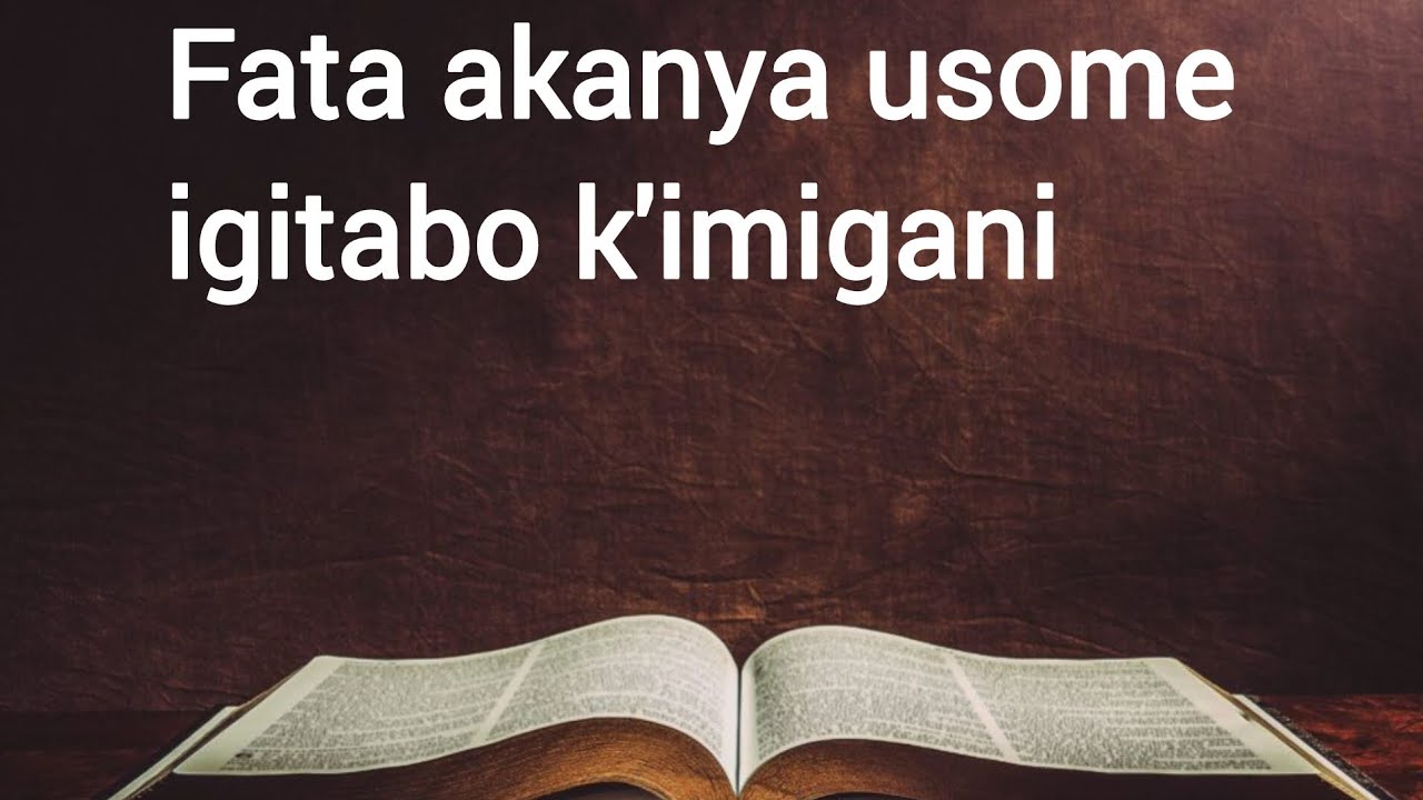 IMIGANI 1,2,3 [ IMIGANI Y'UMWAMI SALOMO] - YouTube