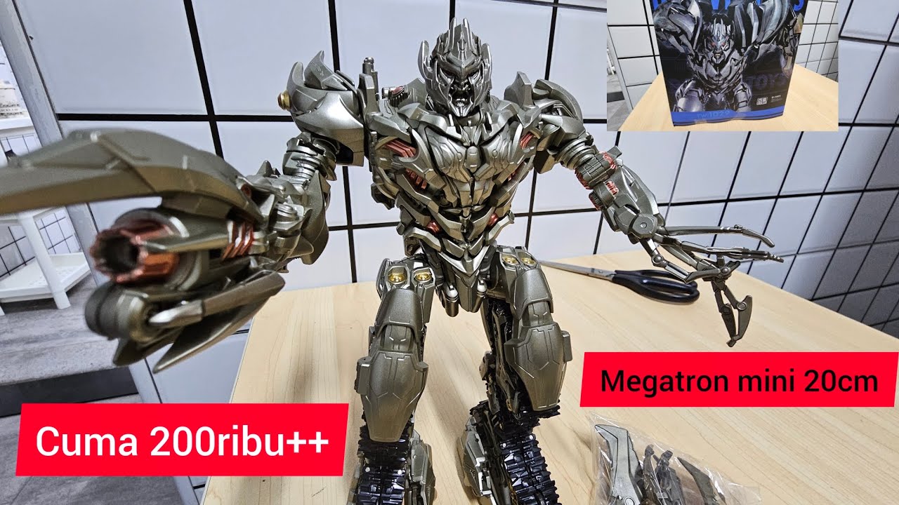 Megatron tank UNBOXING toys transformers murah, detail. mini cuma 20cm ...