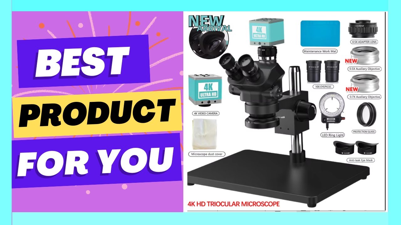 Zoom Trinocular Stereo Microscope Set + 2K 4K - YouTube