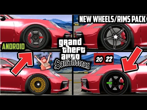 [1 MB] New Alloys & Rims/Wheels Pack | GTA SA Android | New Mod 2022 ...