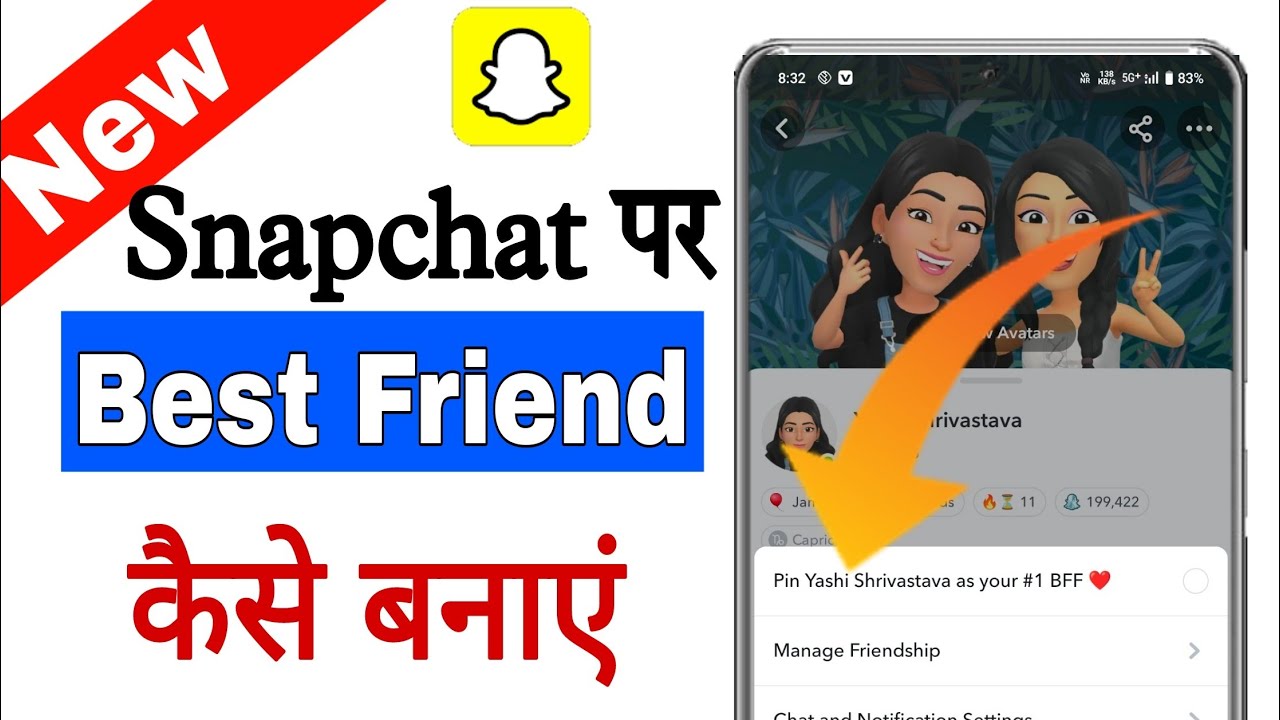 Snapchat par best friend kaise banaye ️ || How to get hearts on snapchat bitmoji || Snapchat Bff ...