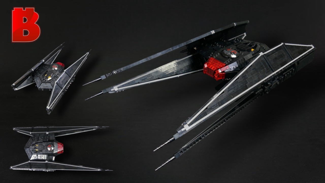 The BEST Custom LEGO Kylo Ren's TIE Silencer | Minifigure Scale Design ...
