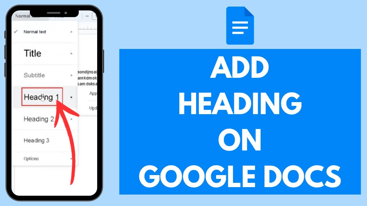 How to Add Heading to Google Docs (2024) - YouTube