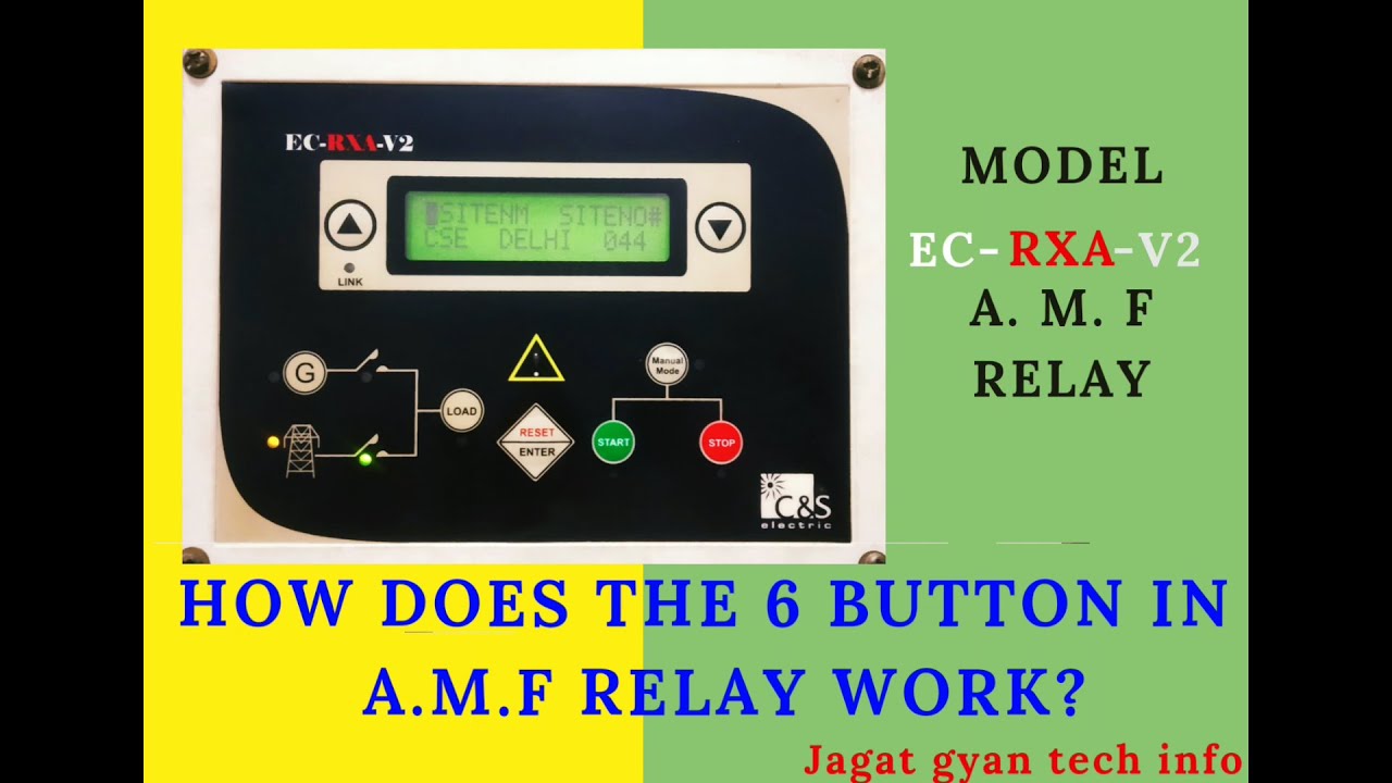 How does the 6 button in a.m.f relay work | amf relay kaise kaam karta ...