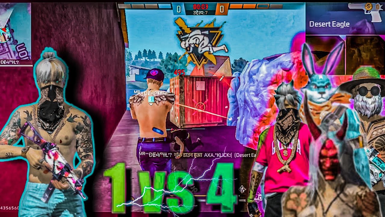 1vs4 FREE FIRE CUSTOM GAMEPLAY IMPOSSIBLE🎯#freefire #viral #ytshorts # ...