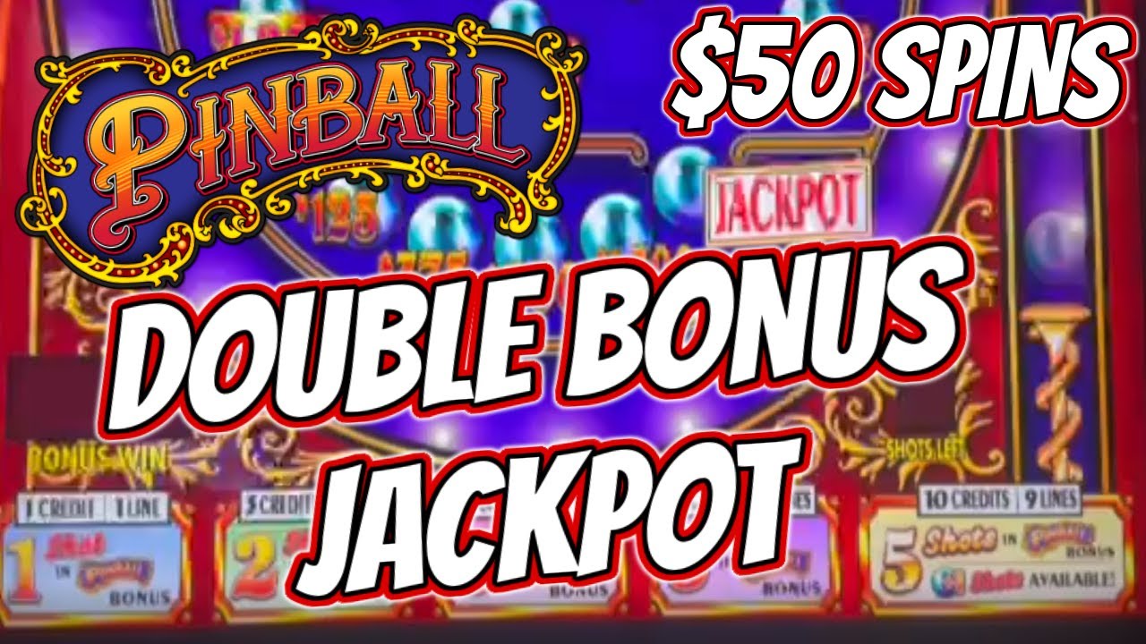 DOUBLE BONUS!!! 💰 High Limit PINBALL EXTRA SHOT JACKPOT Caught Live on ...