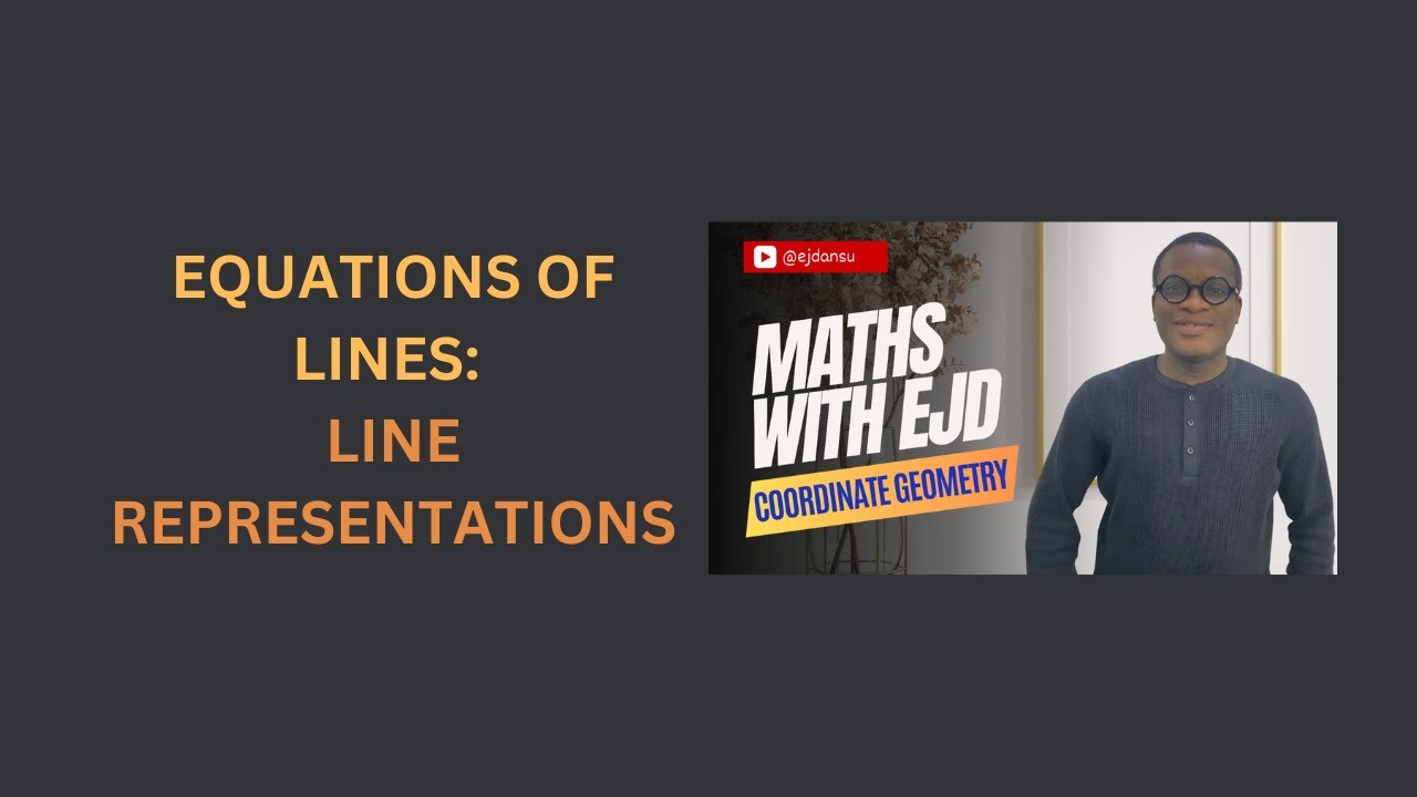 4. Equations of Lines - Line Representations - YouTube