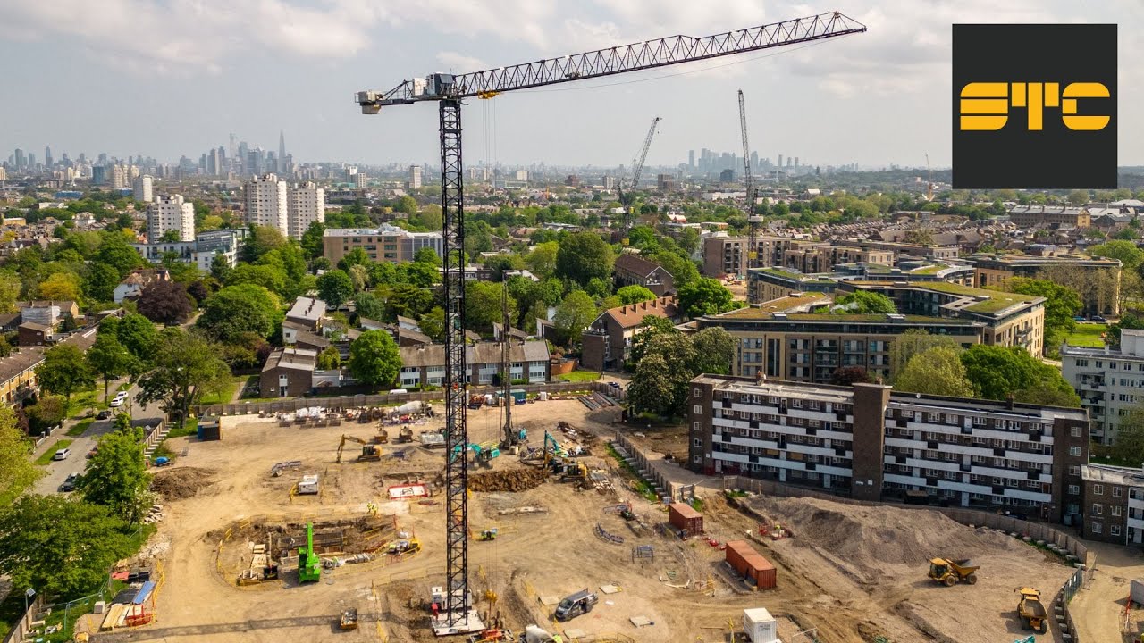 STATOM - Tower Crane Installation - Clapham Regeneration Project ...