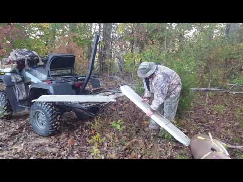 Deer loading on atv - YouTube